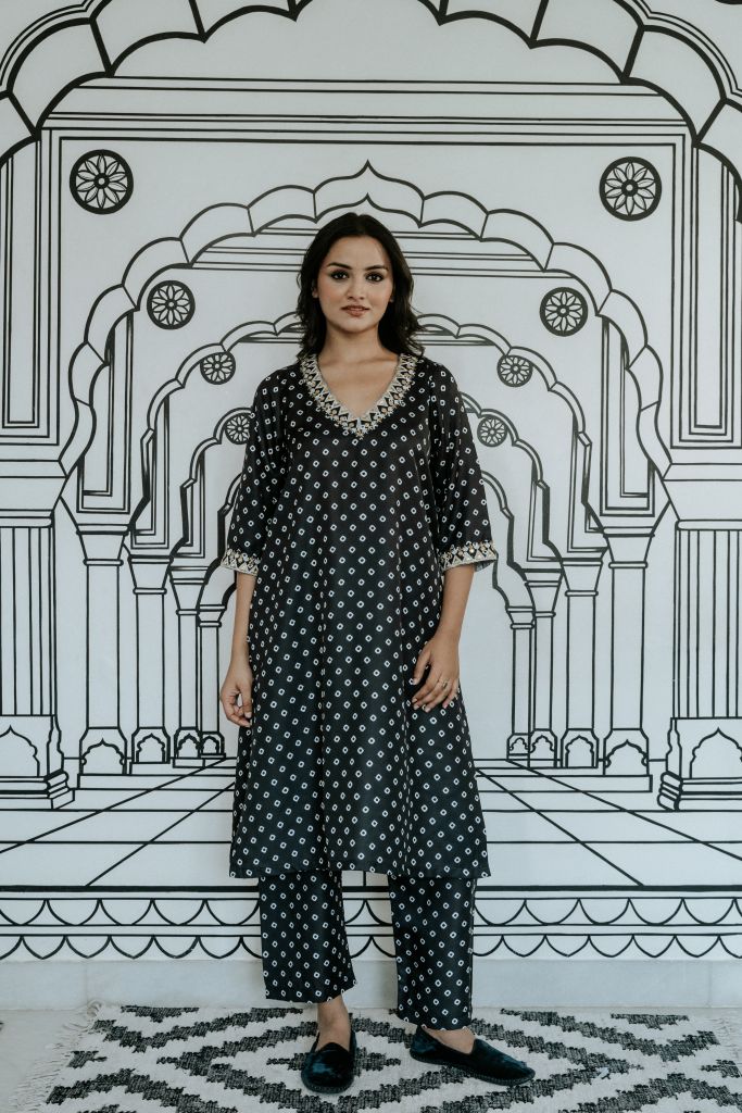 Niroz Black Co-Ord Set – Gulabo Jaipur